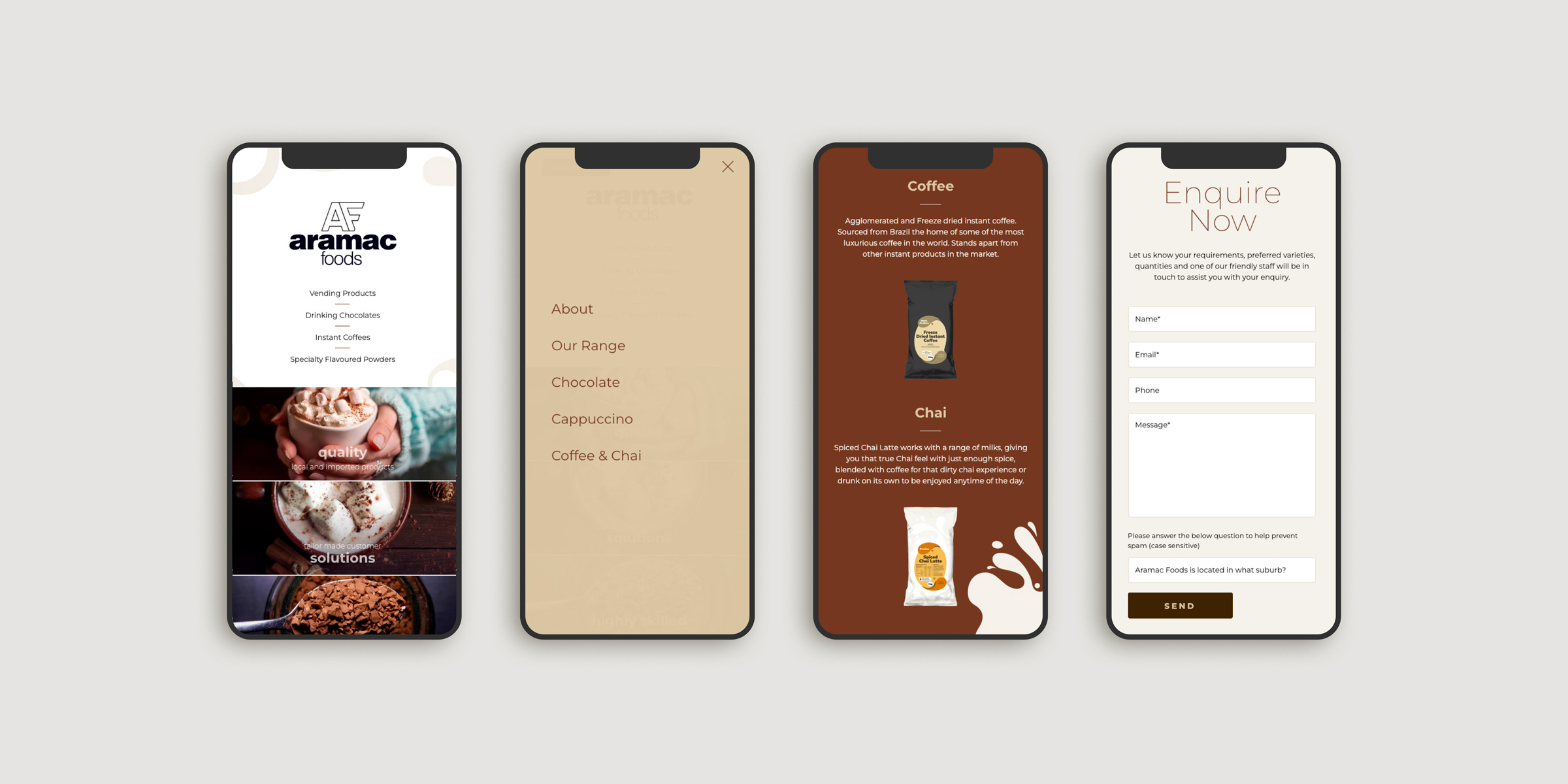 Aramac Foods Website - eOne Design